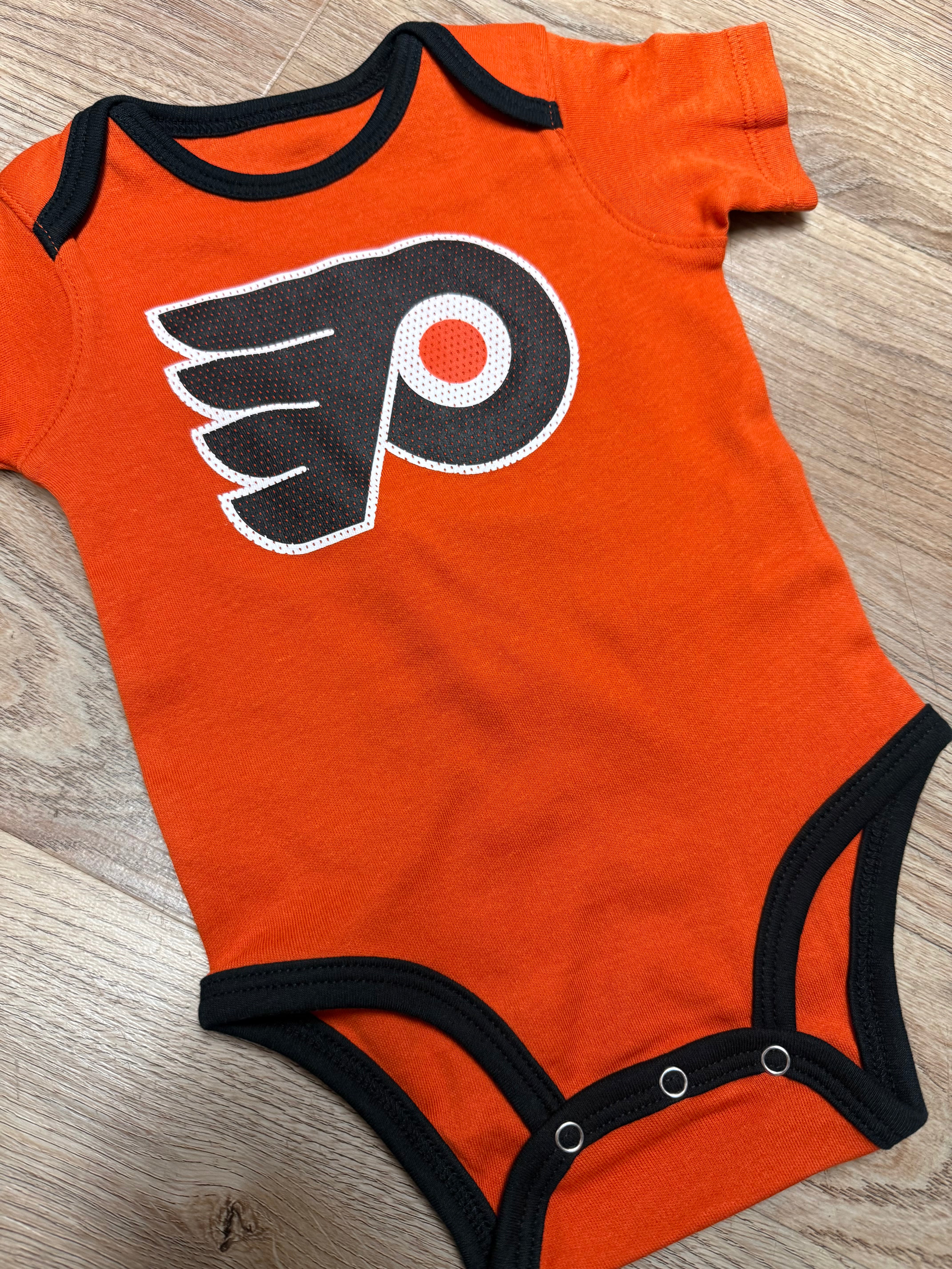 Baby Flyers Hockey Ringer Onesie – Monkey's Uncle