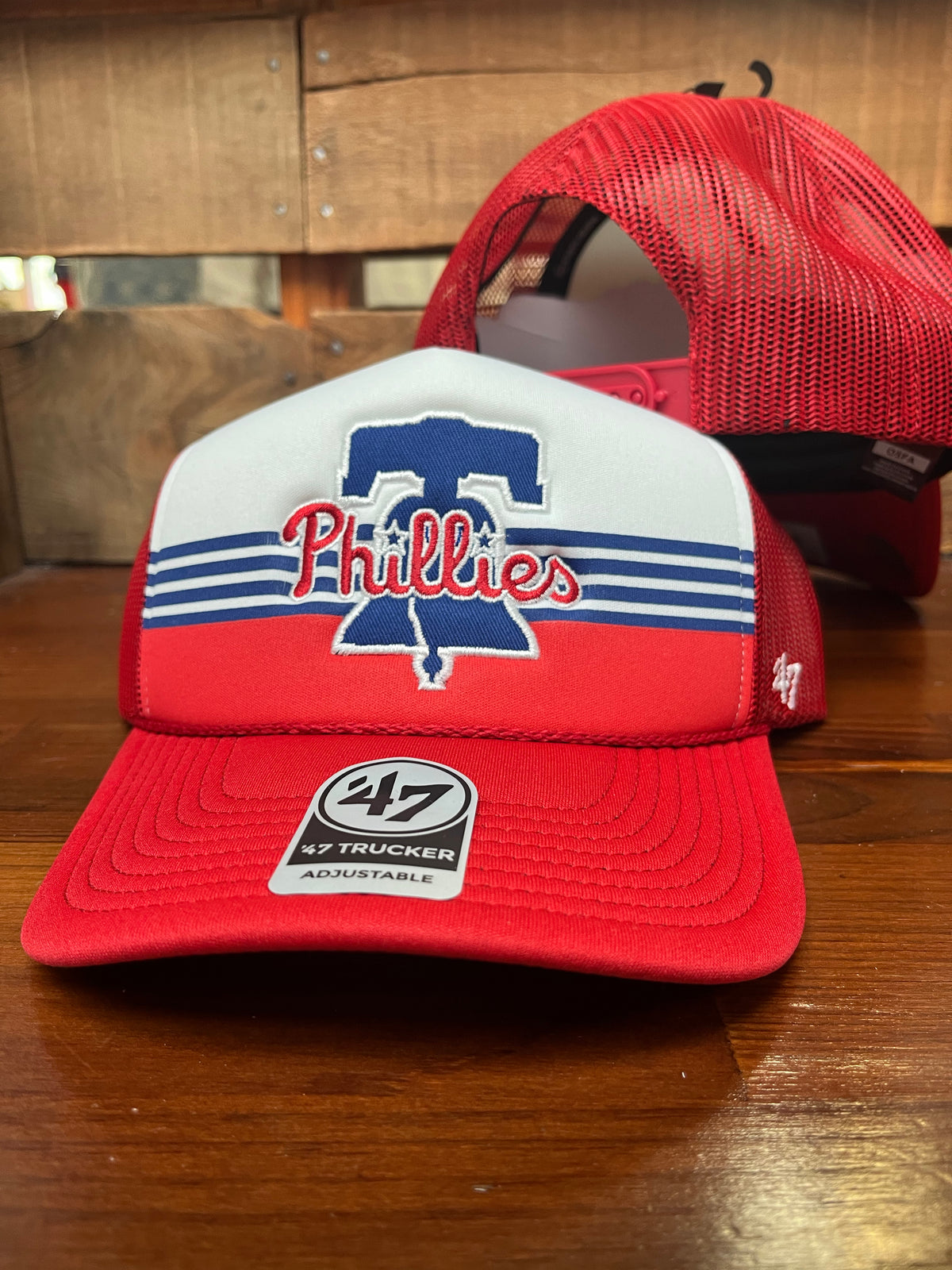 Phillies Red Liftoff Trucker Hat – Monkey's Uncle