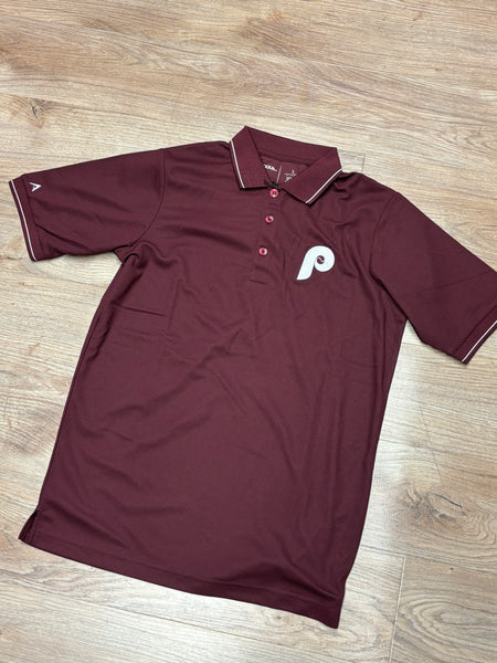 Phillies maroon throwback golf shirt – Monkey's Uncle