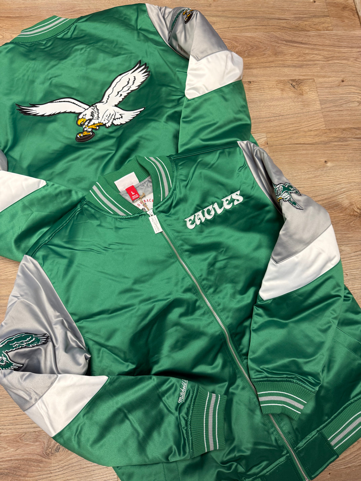 Philadelphia Eagles Throw It Back Heavyweight Satin Jacket – Monkey's Uncle