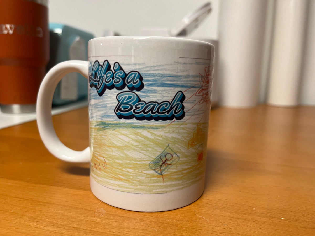 Lifes a Beach - David Coffee Mug – Monkey's Uncle